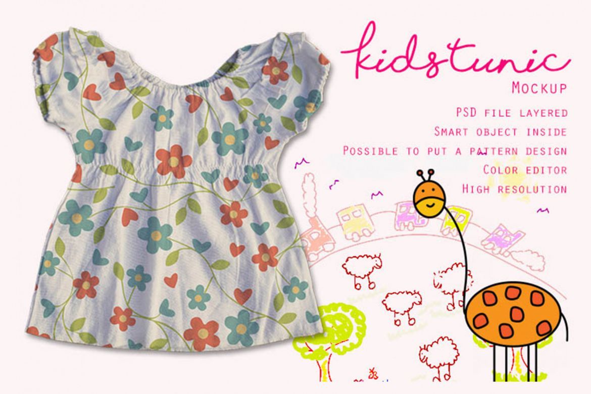 Kids Tunic Mockup | Deeezy