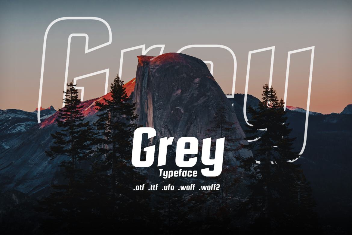 Grey - Modern Typeface | Deeezy