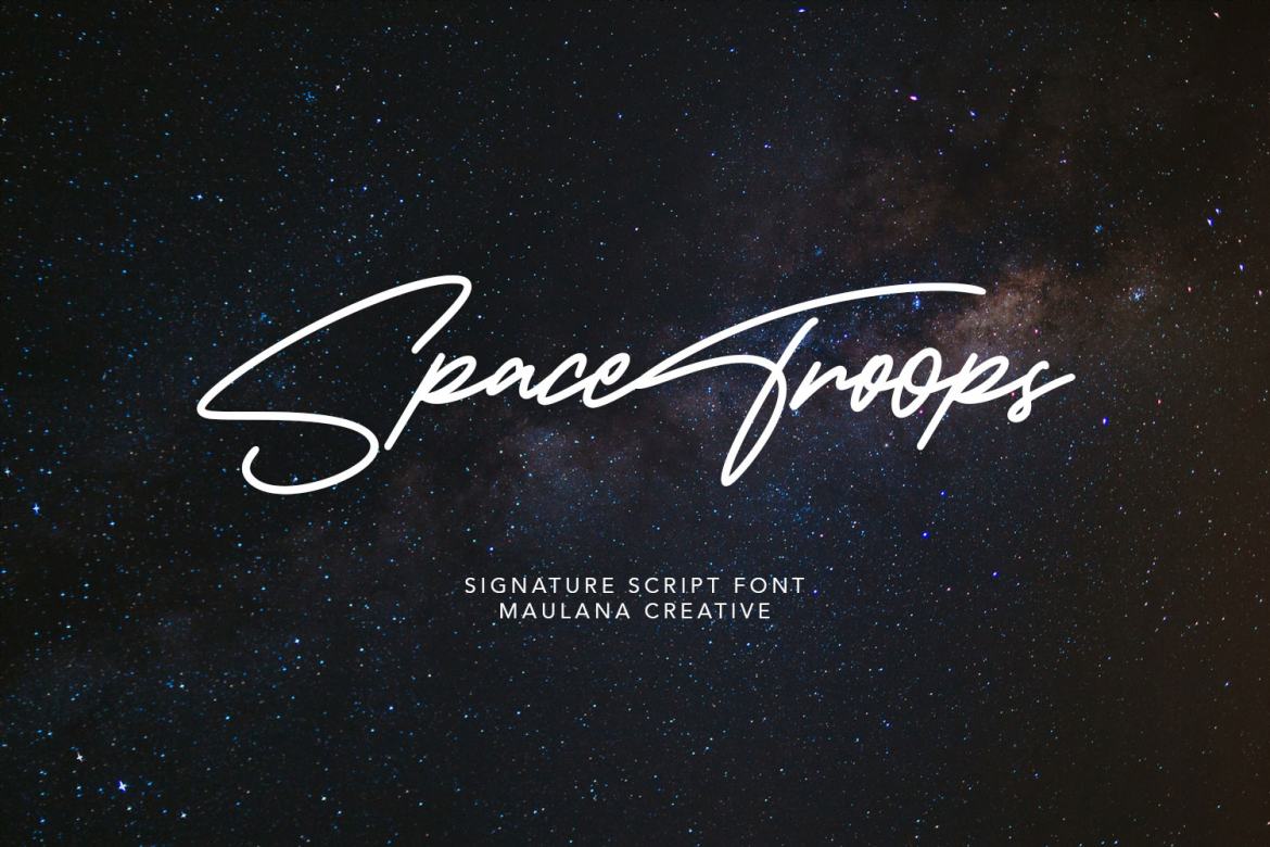 Spacetroops Signature Font | Deeezy