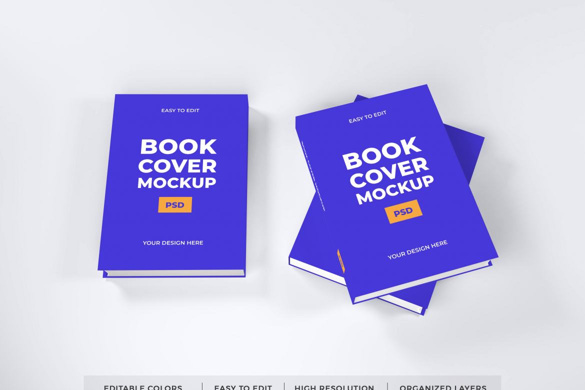 Realistic Book Cover Mockup Template | Deeezy