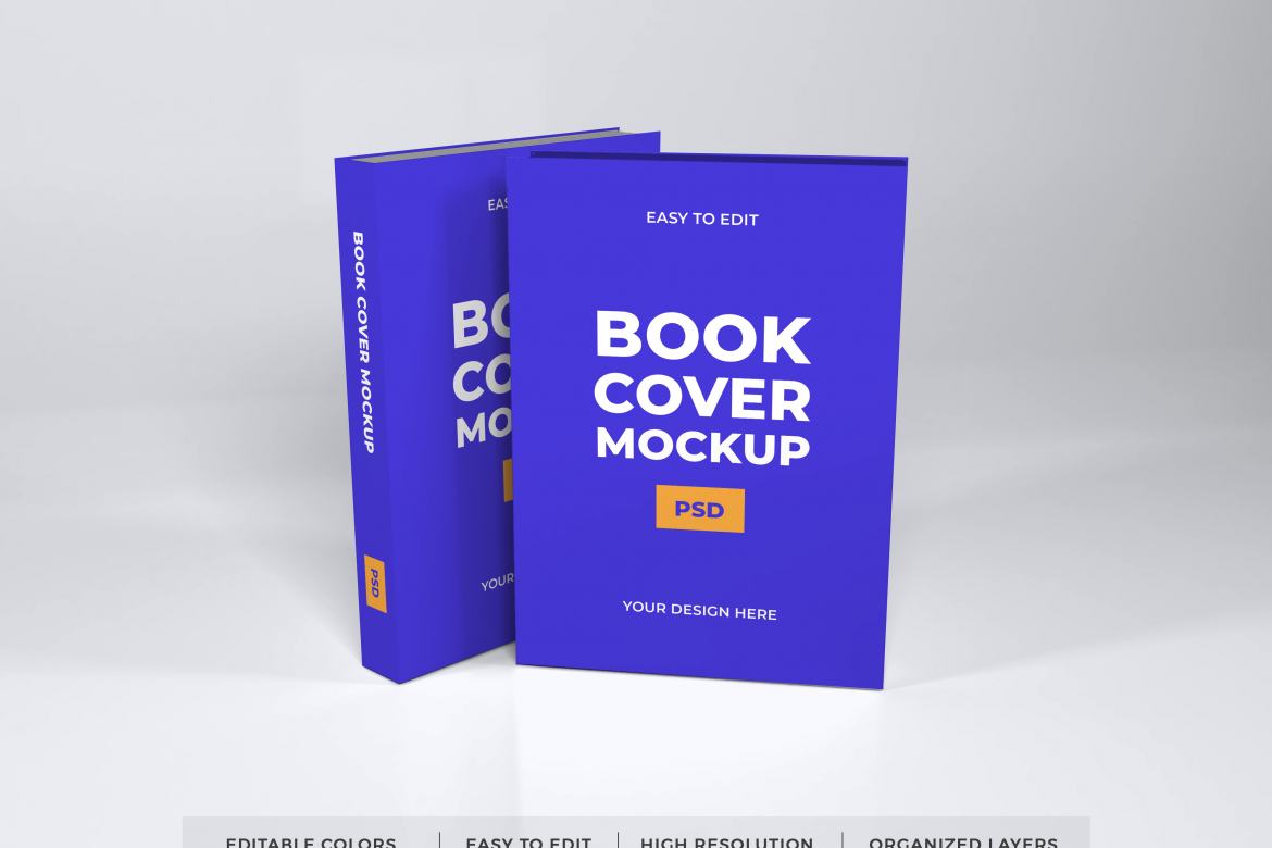 Realistic Book Cover Mockup Template | Deeezy