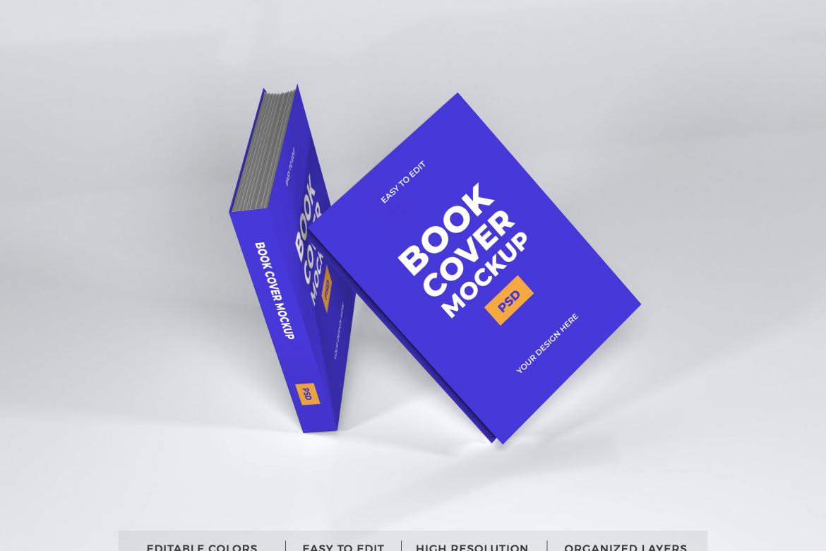 Realistic Book Cover Mockup Template | Deeezy