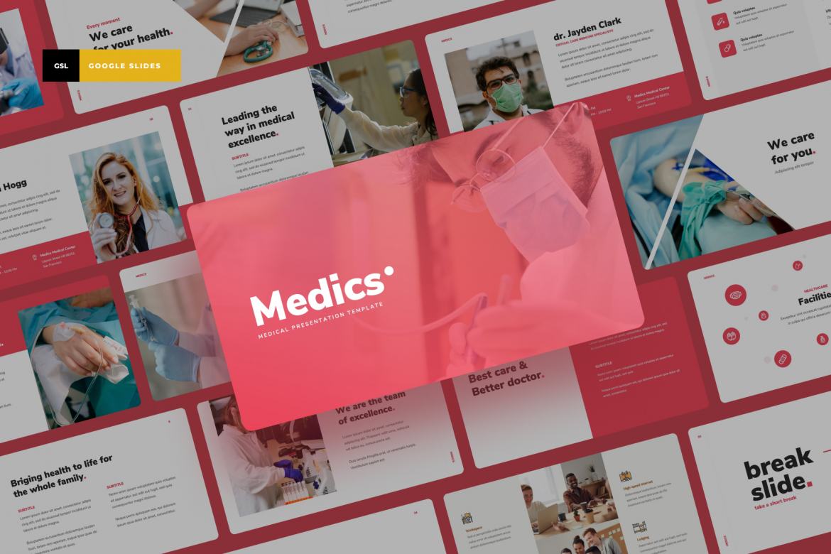 Medics - Medical Google Slides Presentation | Deeezy