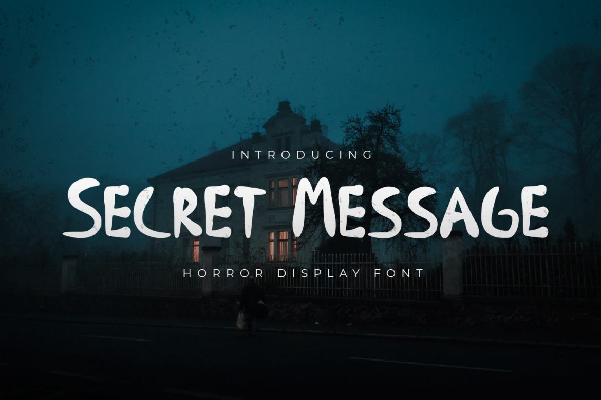 Secret Message - Horror Display Font | Deeezy