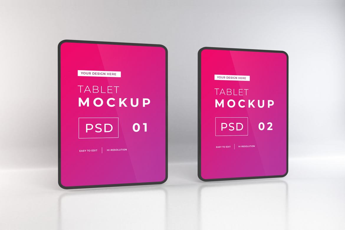 Realistic Tablet Device Mockup Template | Deeezy
