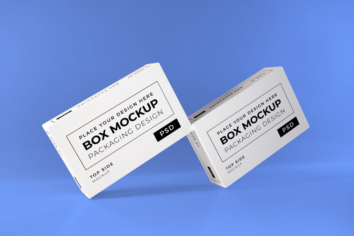 Realistic Long Box Packaging Mockup Template | Deeezy