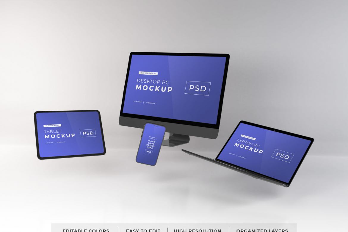Free Mockup of Multiple Devices | Deeezy