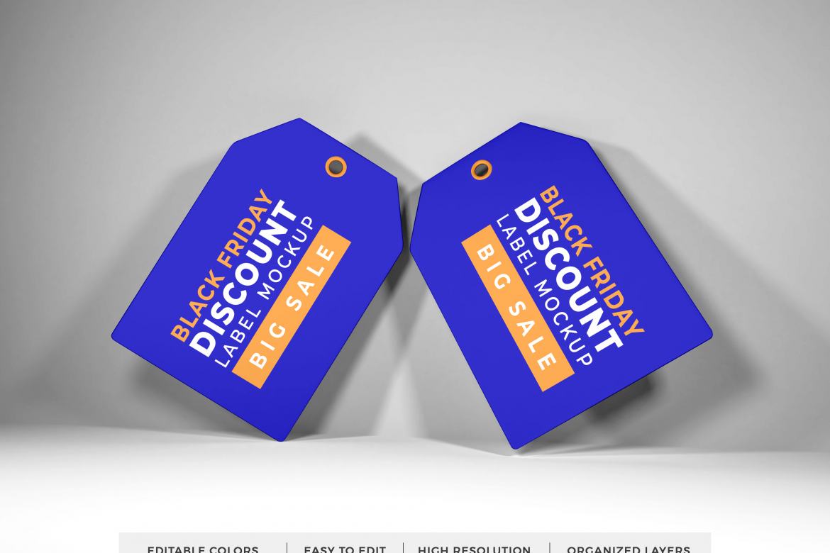 Realistic Price Tag Mockup Template | Deeezy