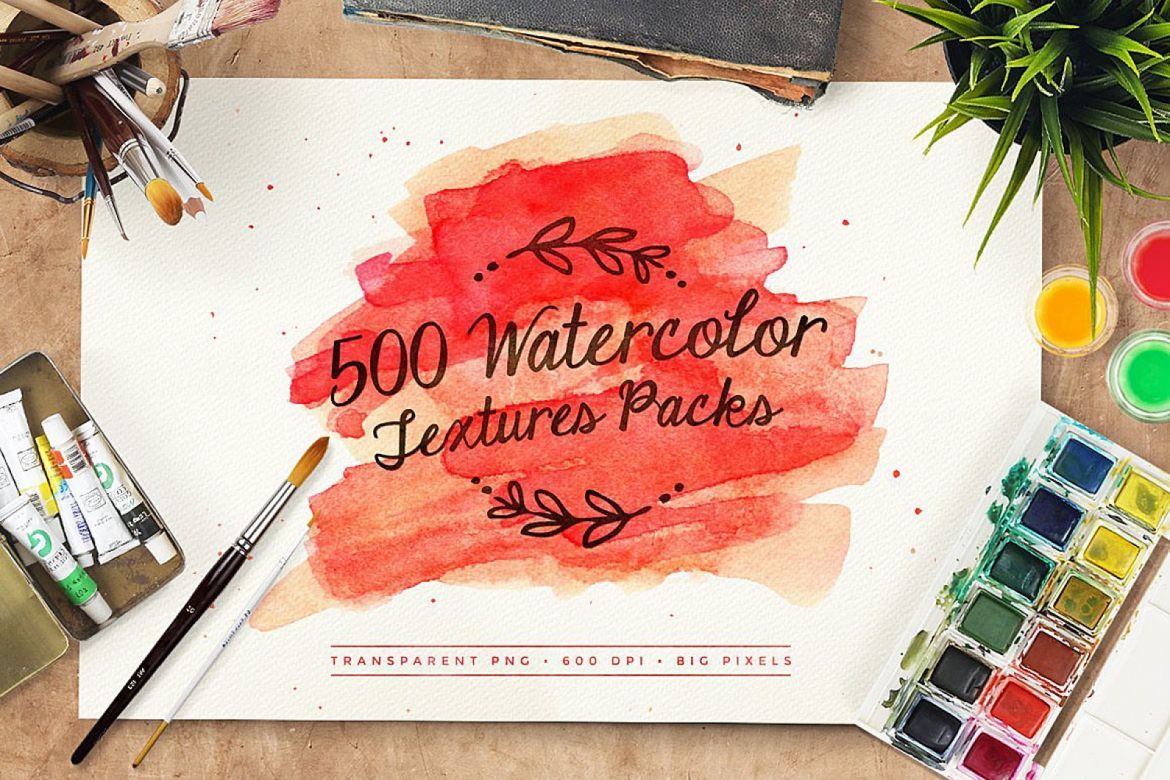500 Watercolor Textures Packs | Deeezy