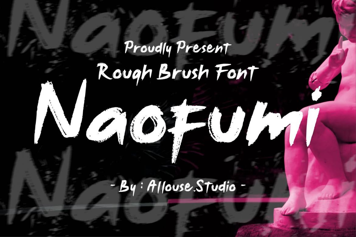 Noufumi - Rough Brush Font | Deeezy
