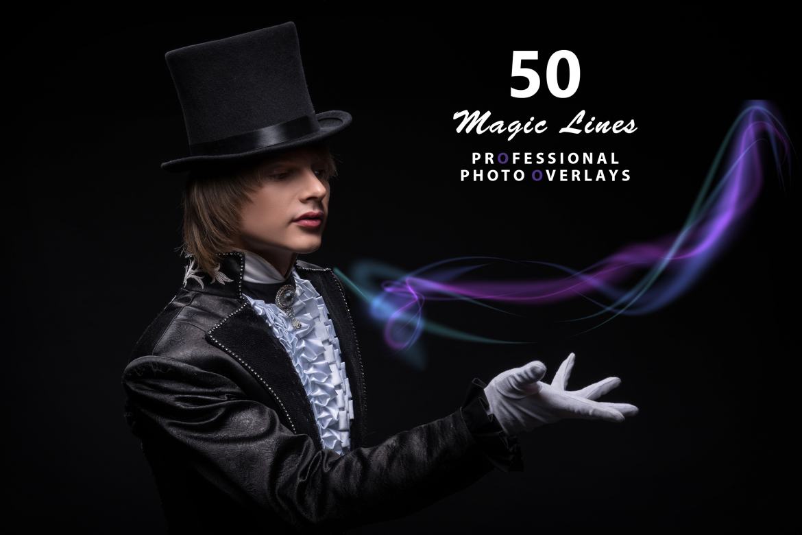 50 Magic Lines Photo Overlays | Deeezy