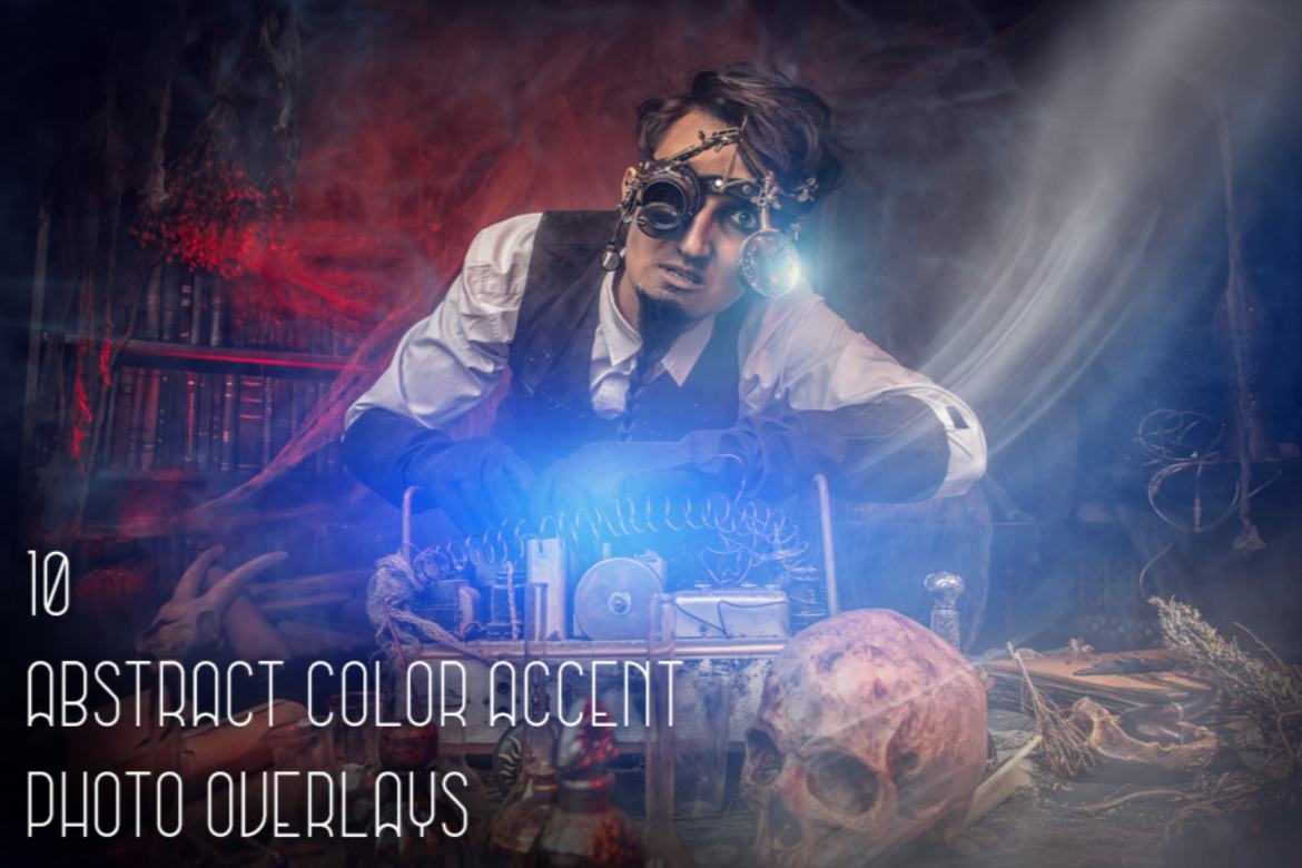 10 Abstract Color Accent Photo Overlays | Deeezy