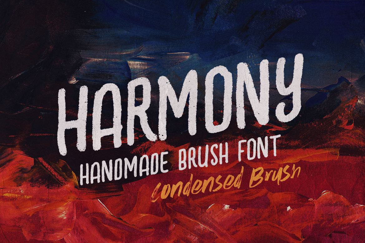 Harmony Condensed Brush Font | Deeezy
