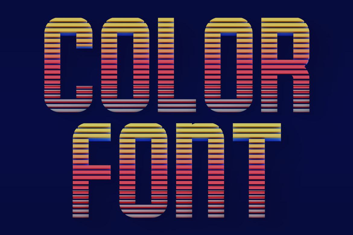 Horizontal Lines - Color SVG Font | Deeezy