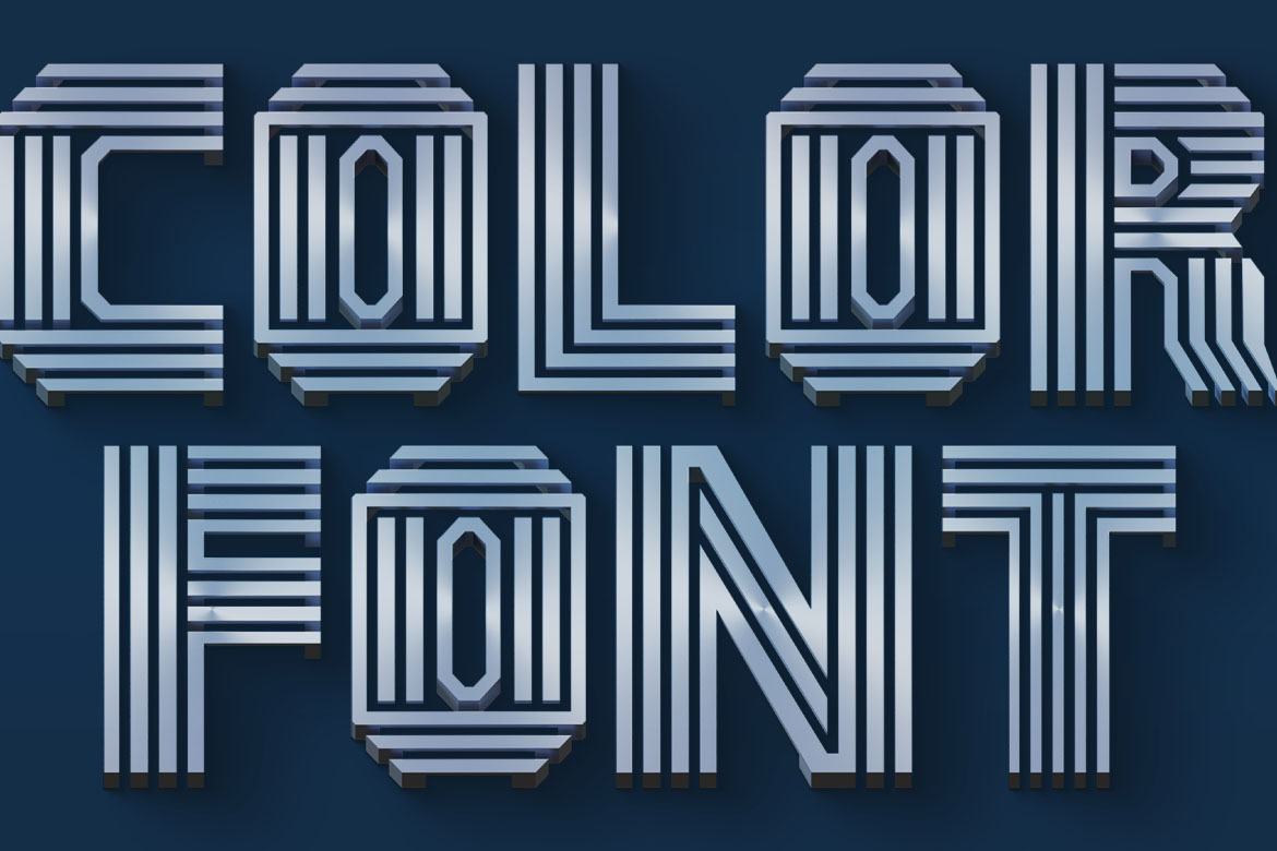 Simple Lines - Color SVG Font | Deeezy