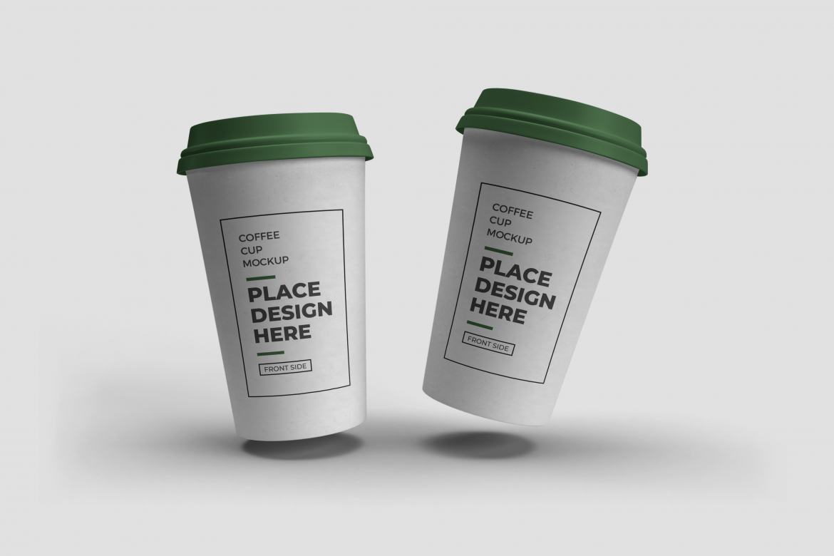 Coffee Cup Packaging Mockup Template | Deeezy