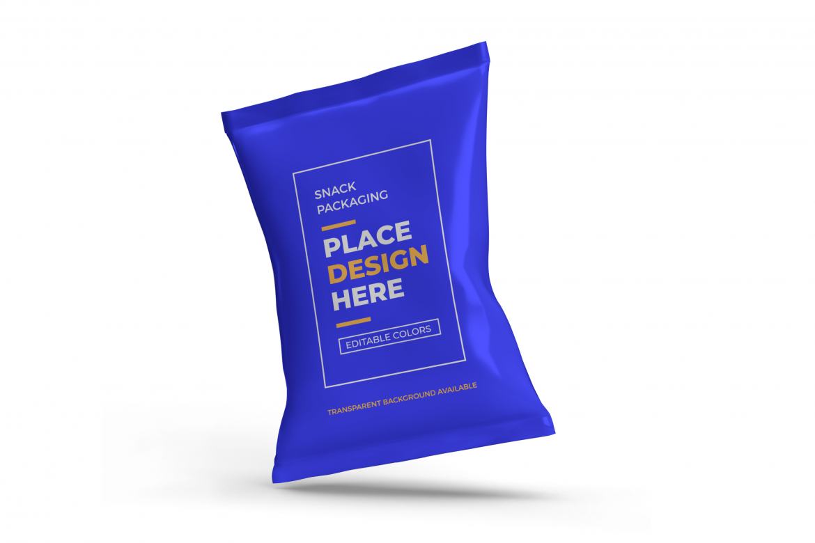 Snack Packaging Mockup Template | Deeezy