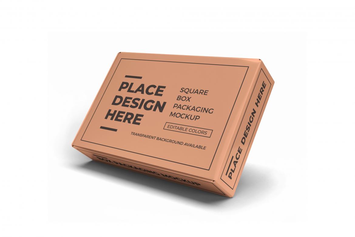 Rectangular Box Packaging Mockup Template | Deeezy