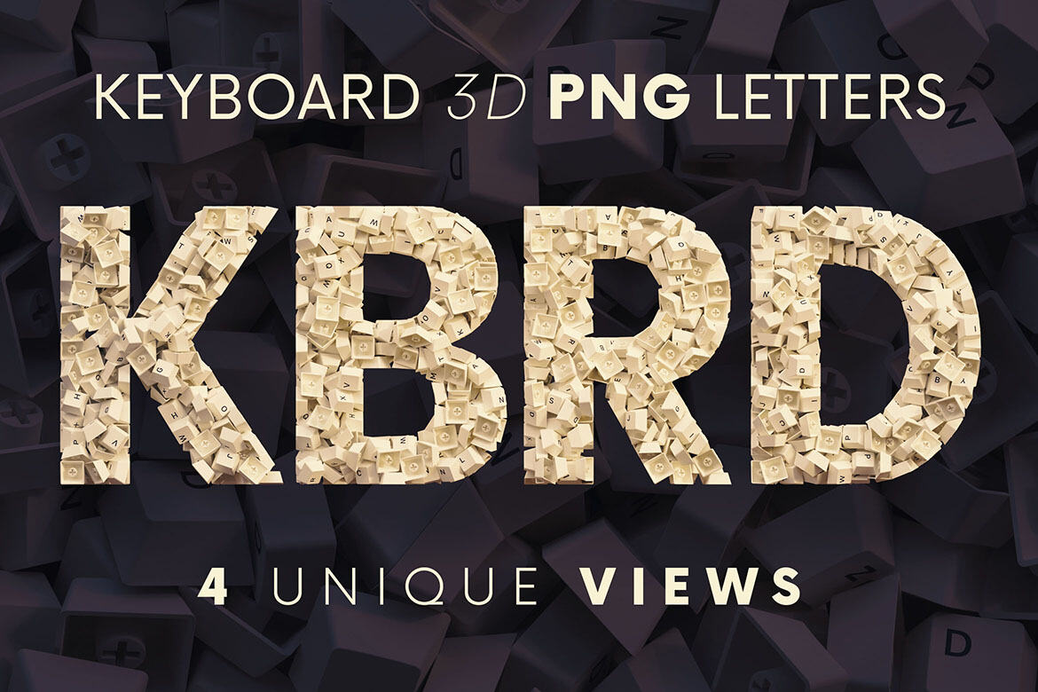 Keyboard - 3D Lettering | Deeezy