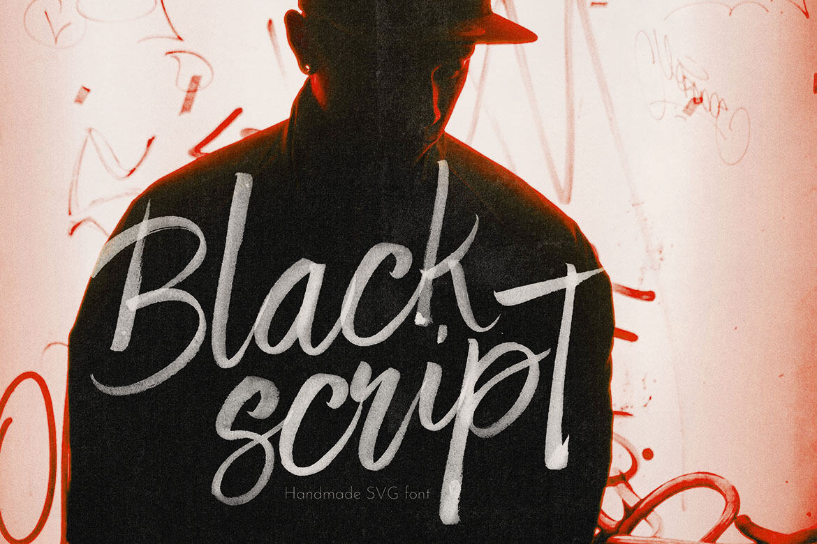 Black Script SVG Bold Brush Font | Deeezy