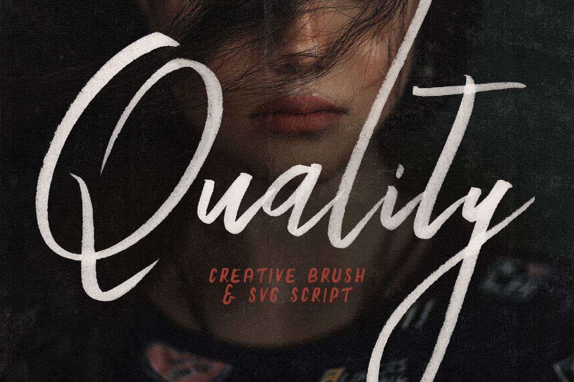 Quality SVG Bold Brush Script | Deeezy