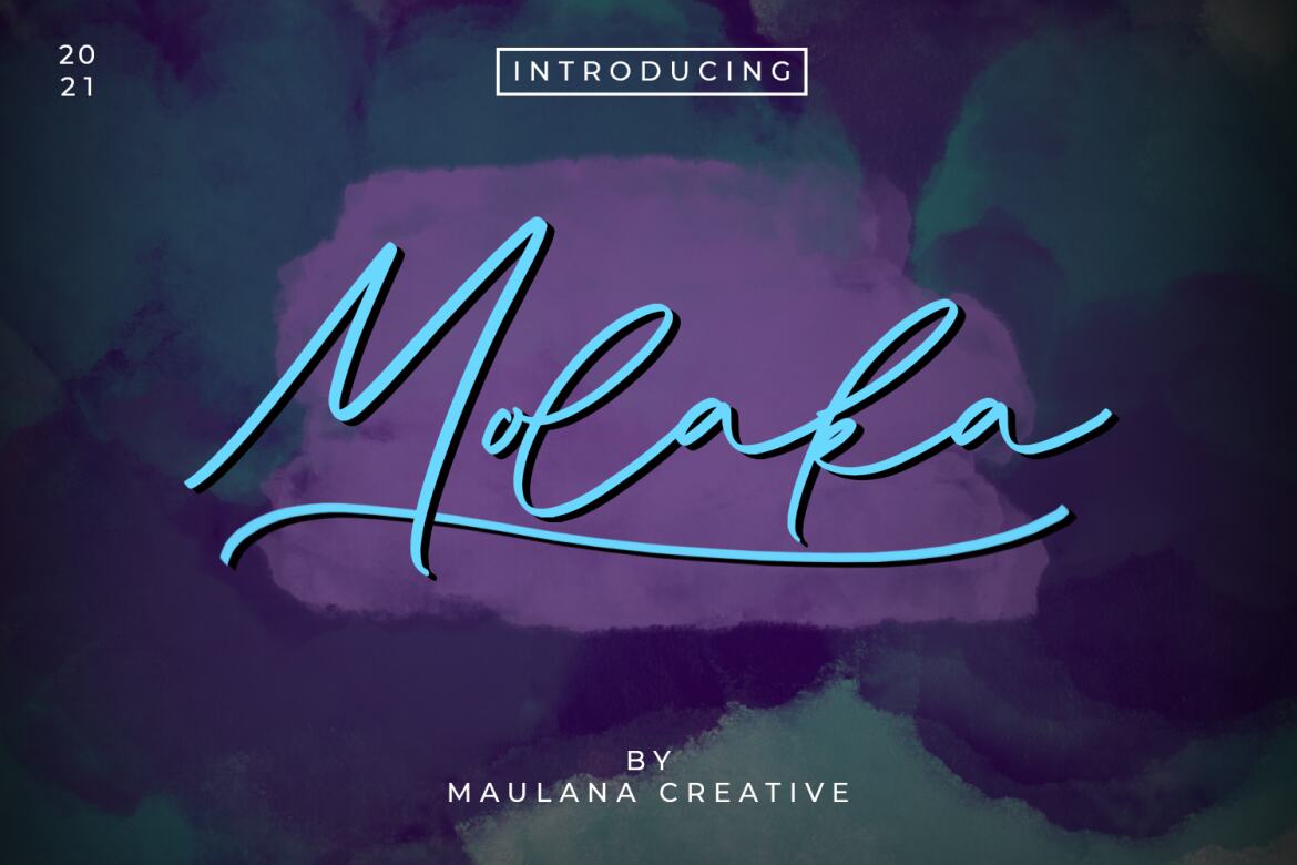 Molaka Modern Script Font | Deeezy