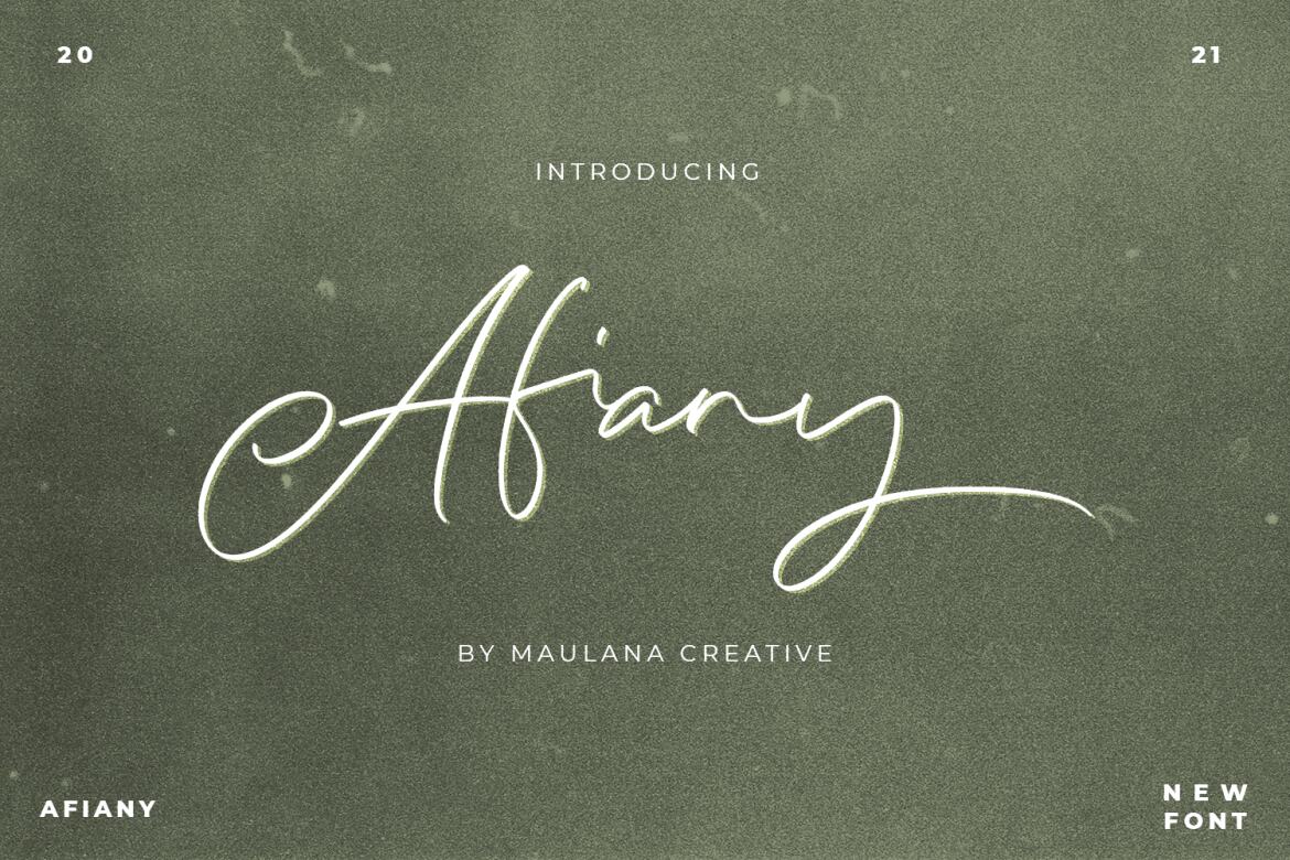 Afiany Brush Handwritten Script Font | Deeezy