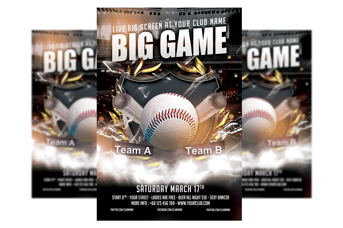 Baseball Flyer Template | Deeezy