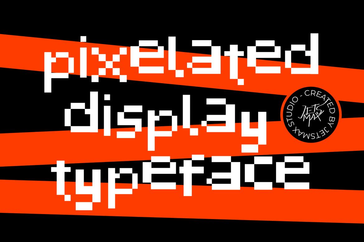 Pixelated Display Font | Deeezy