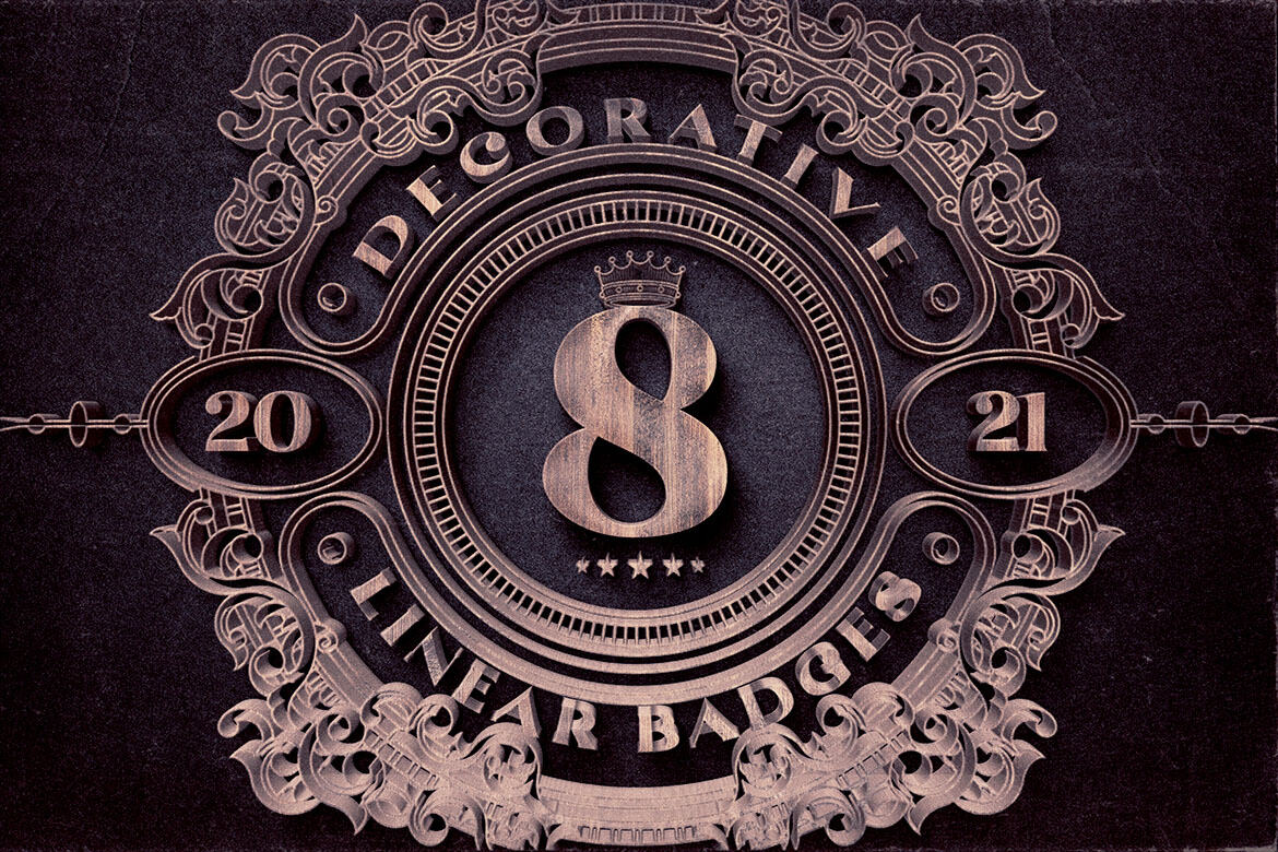 8 Decorative & Linear Badges | Deeezy