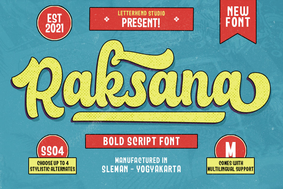 Raksana - Retro Bold Script | Deeezy
