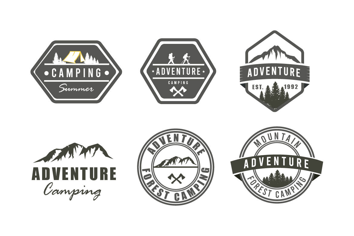 Set of Badges Mountain Logo | Deeezy