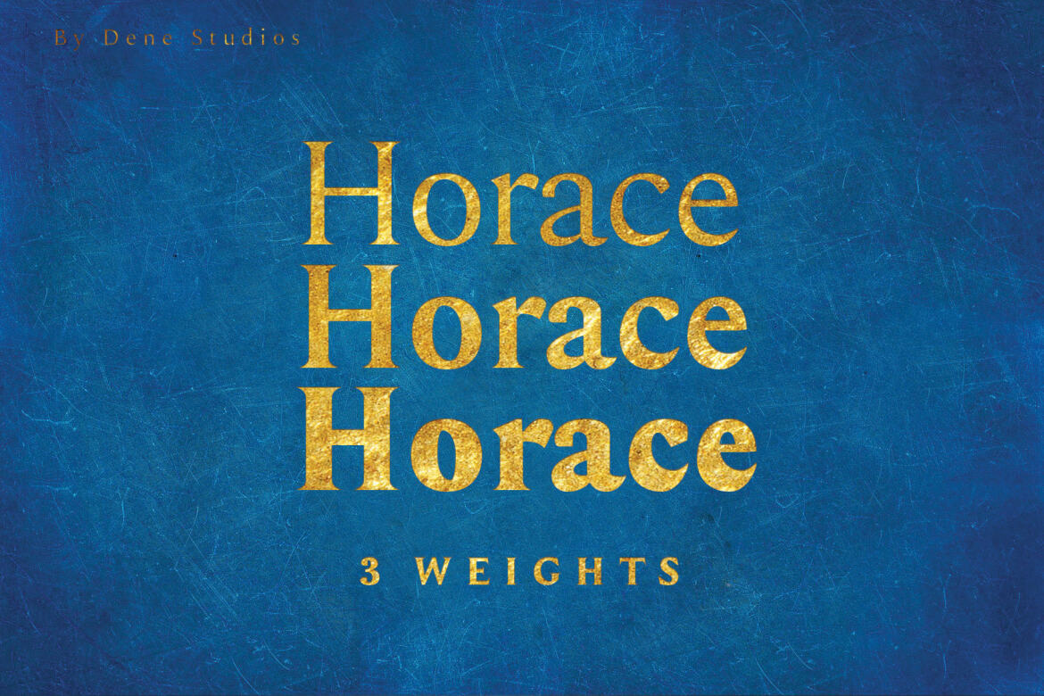 HORACE typeface | Deeezy
