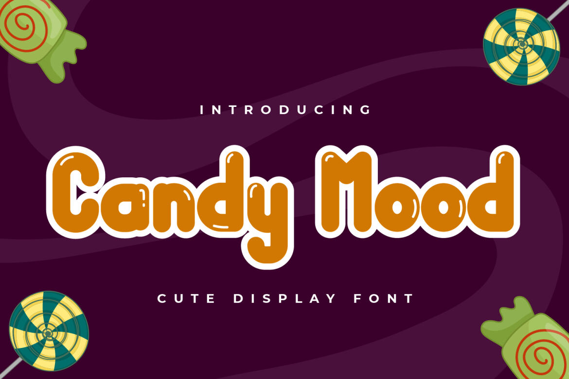 Candy Mood - Cute Display Font | Deeezy