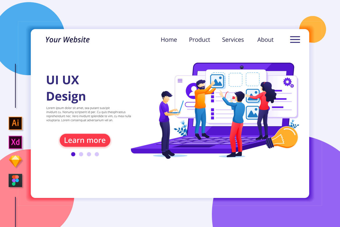 UI UX design concept - Landing Page | Deeezy