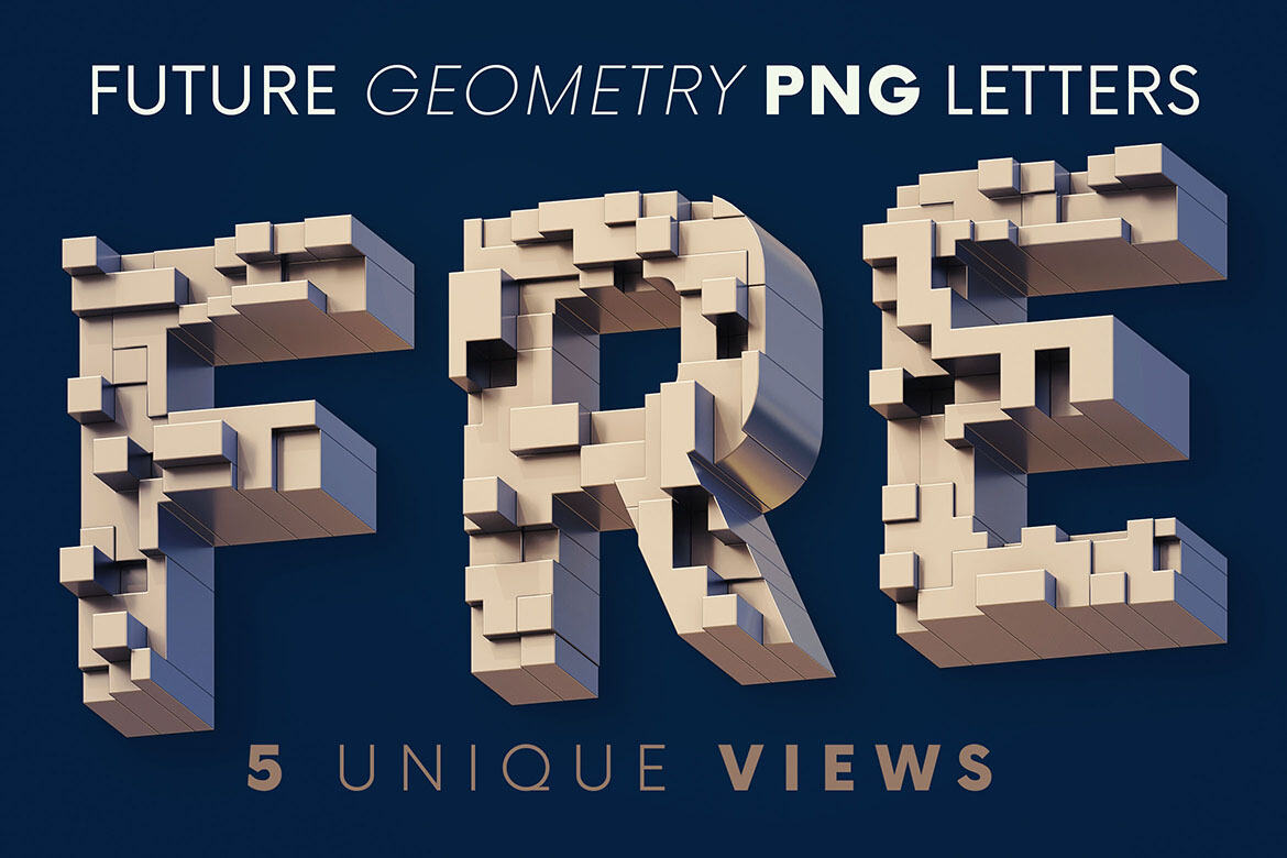 Future Geometry - 3D Lettering | Deeezy