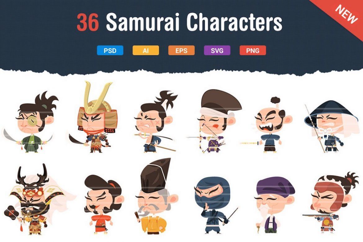 36 Samurai Characters | Deeezy