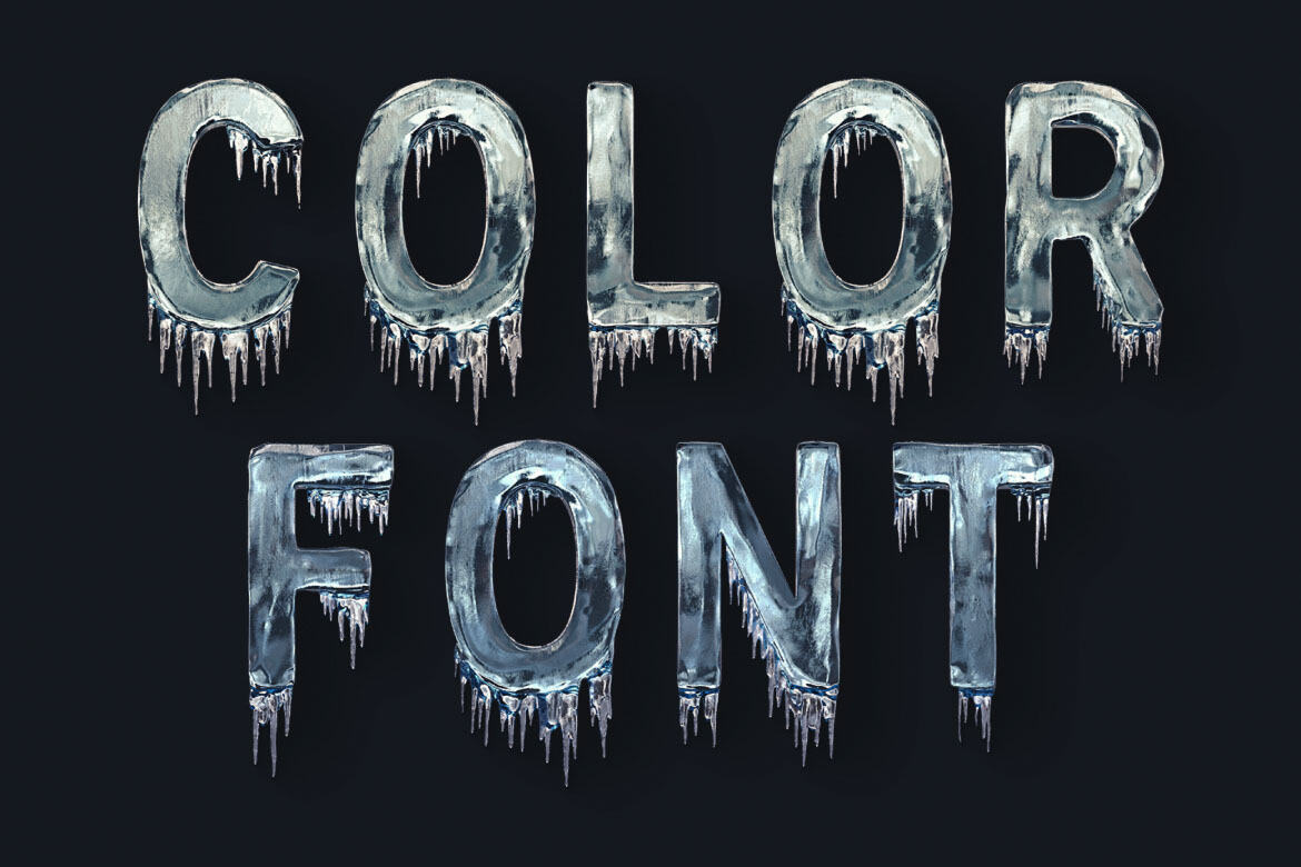 Ice Cold - Color SVG Font | Deeezy