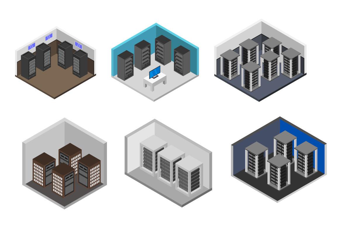 isometric server room | Deeezy