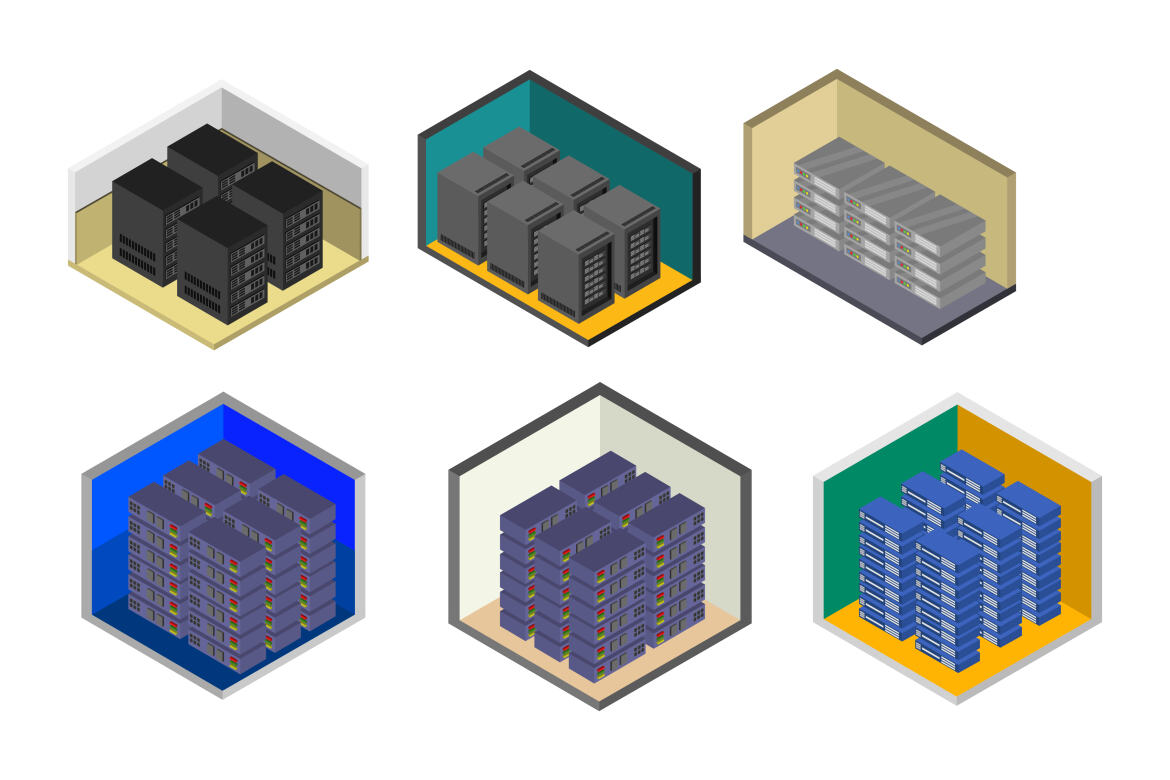 isometric server room | Deeezy