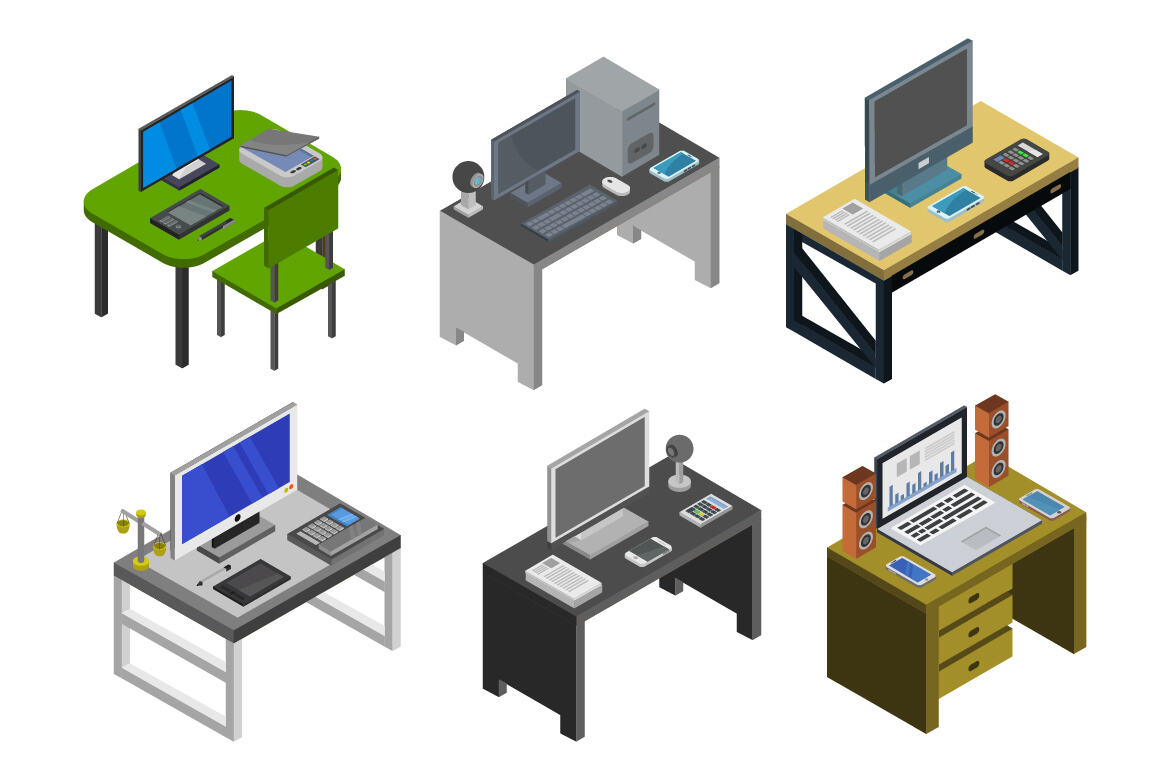 isometric desk | Deeezy