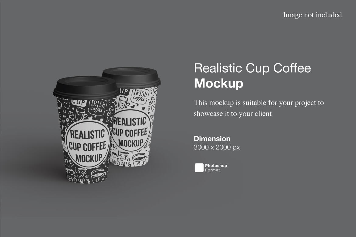 Realistic Cup Coffee Mockup | Deeezy