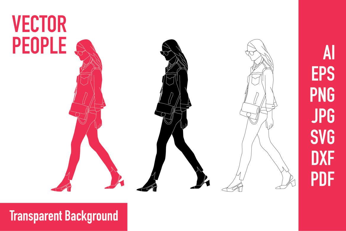 Casual woman walking - Free Vector | Deeezy