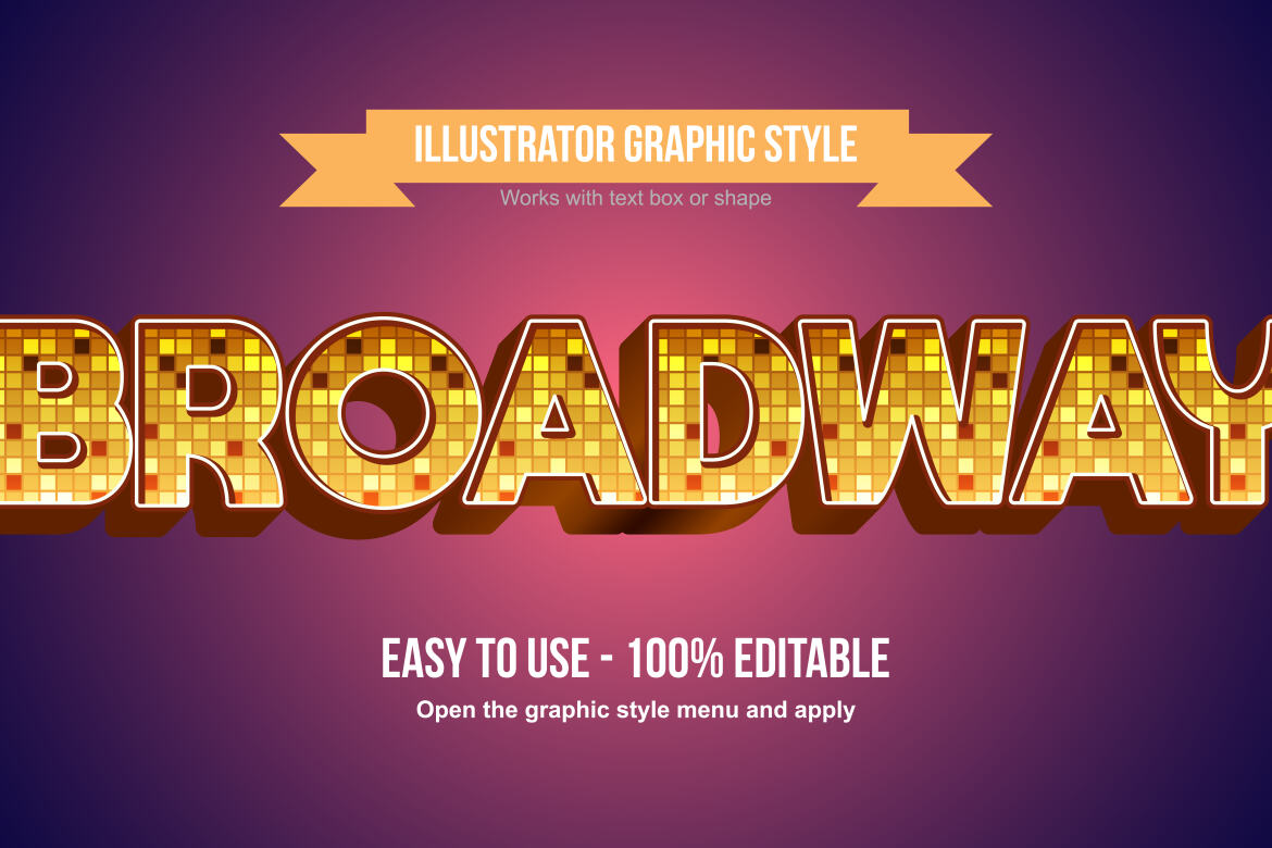 3D Pattern Disco Golden Text Effect | Deeezy