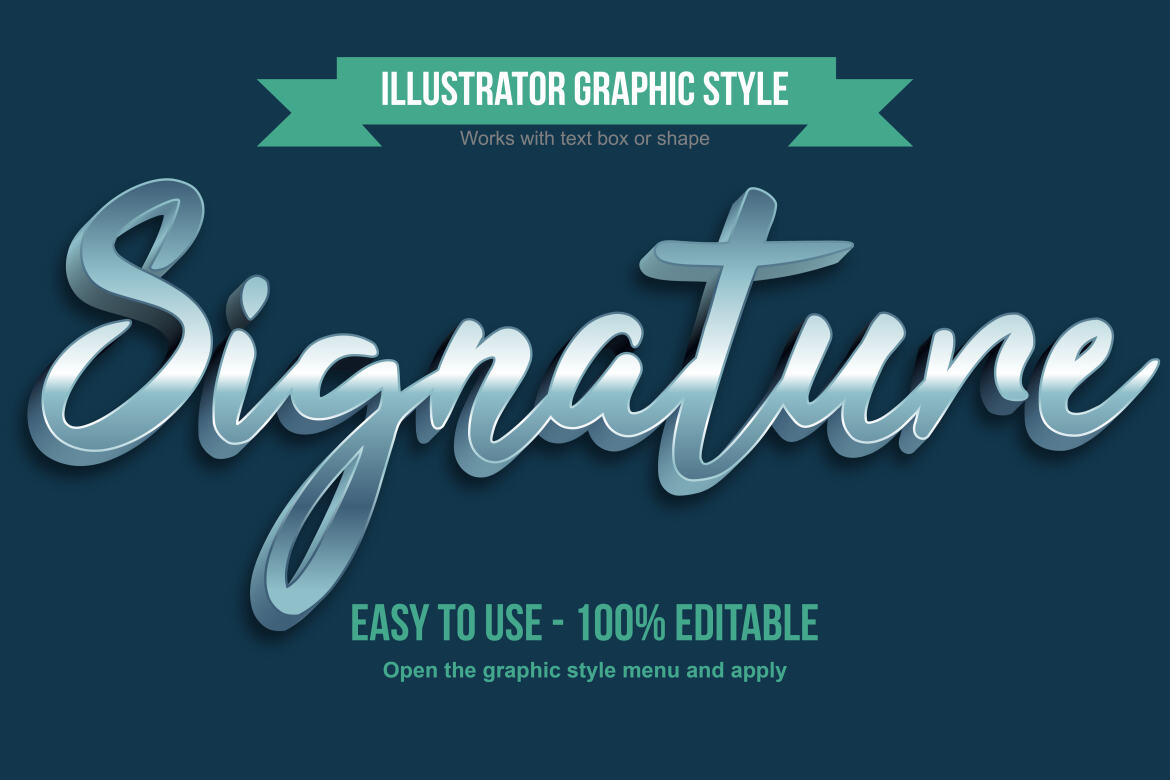 3D Silver Cursive Calligraphy Text Effect | Deeezy