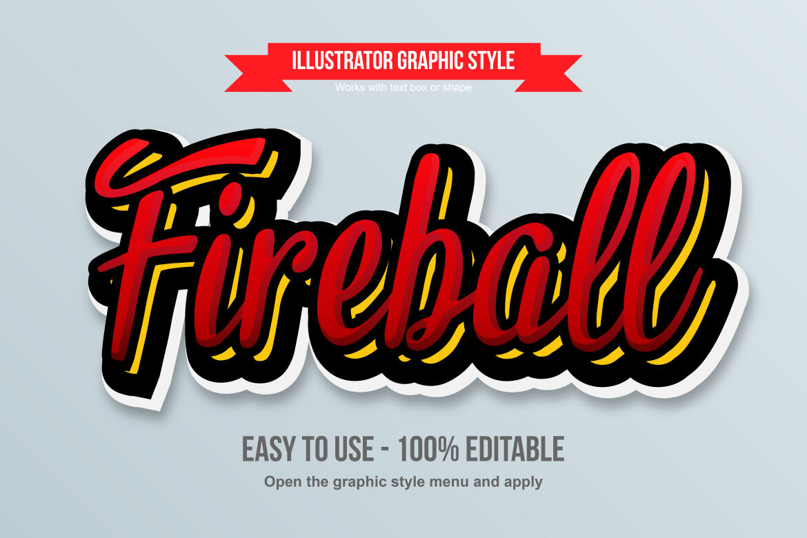 Modern Red Calligraphy Sticker Style Text Effect | Deeezy