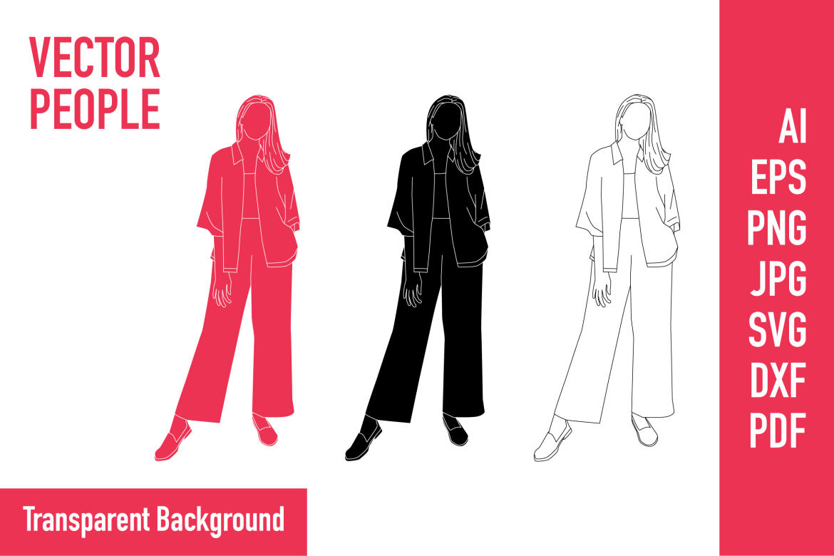 Free vector illustration - woman posing | Deeezy