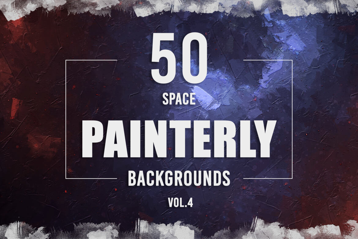 50 Painterly Space Backgrounds - Vol. 4 | Deeezy