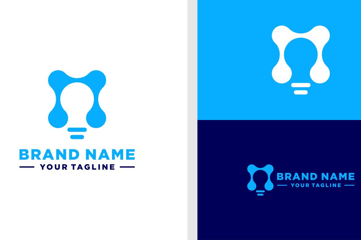 LIGHT BULB LOGO SMART CHAIN EDITABLE | Deeezy