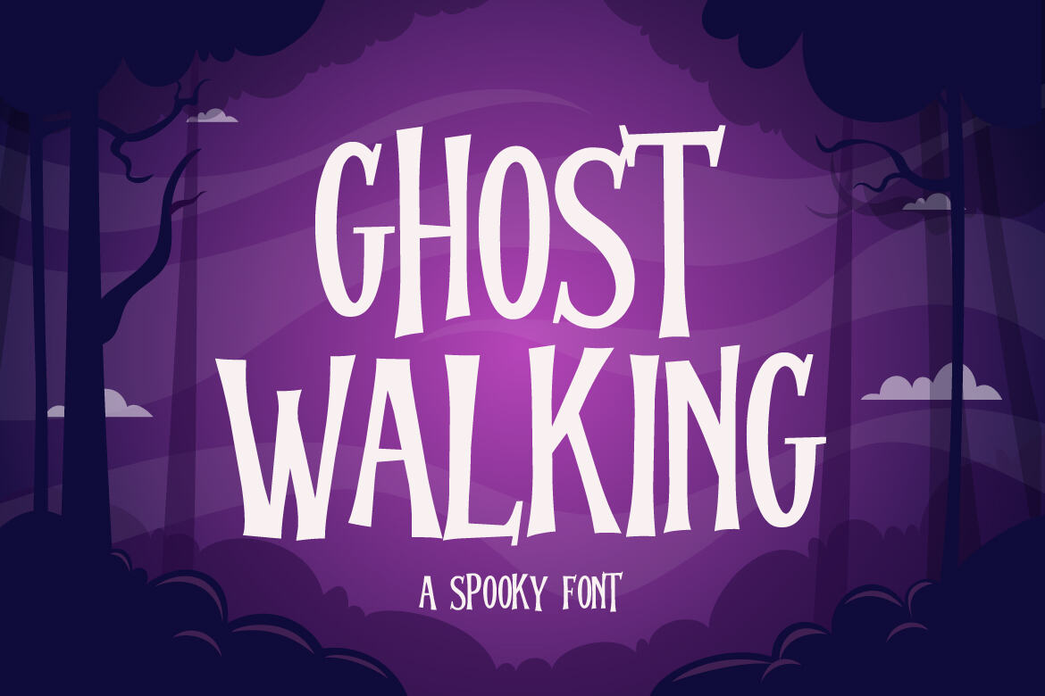 Ghost Walking - a Spooky Font | Deeezy